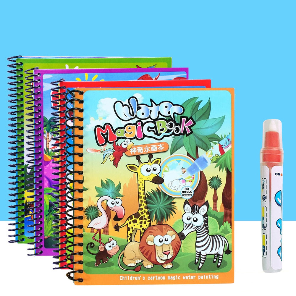 Reusable Magic Water Coloring Book – crazypaisleyscraftsupplies